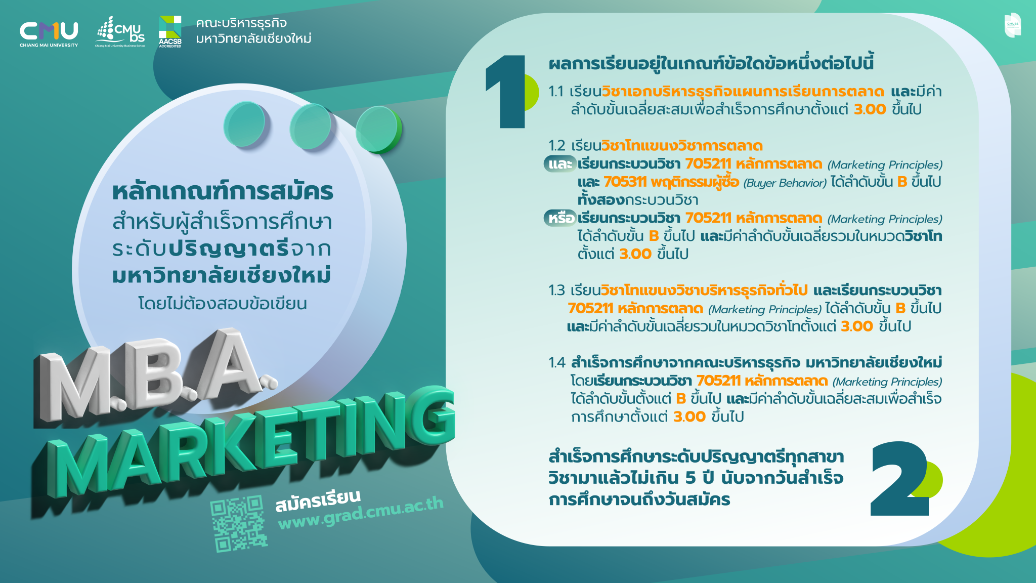 ปริญญาโท – CMUBS