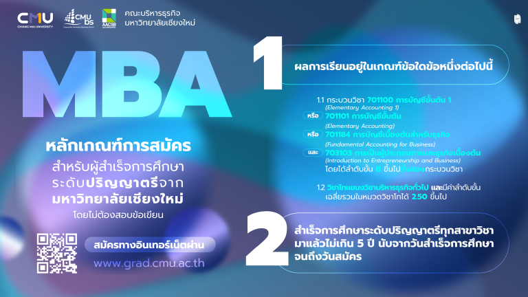 ปริญญาโท – CMUBS